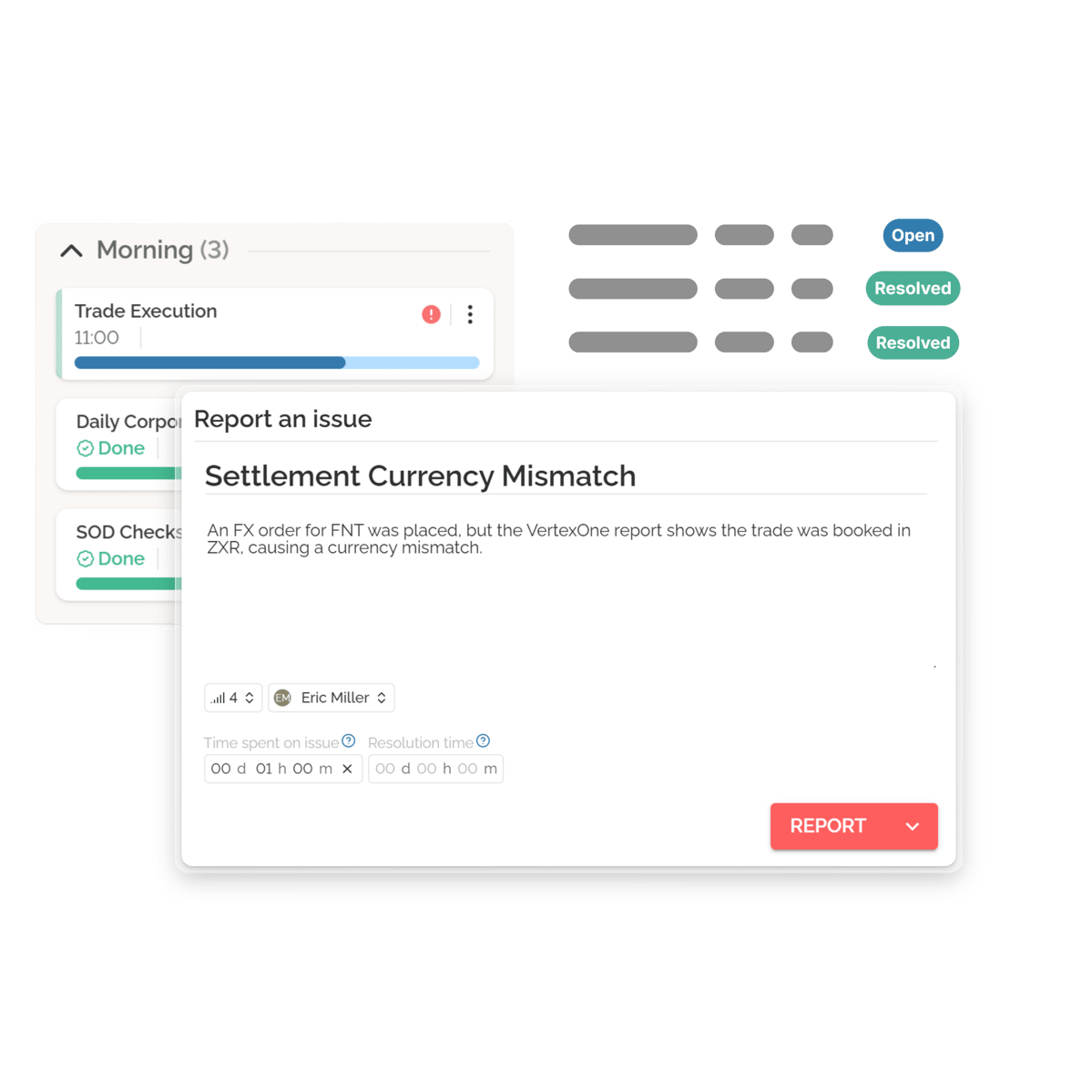 Plan, Execute & Prove controls, tasks and procedures - Daymi